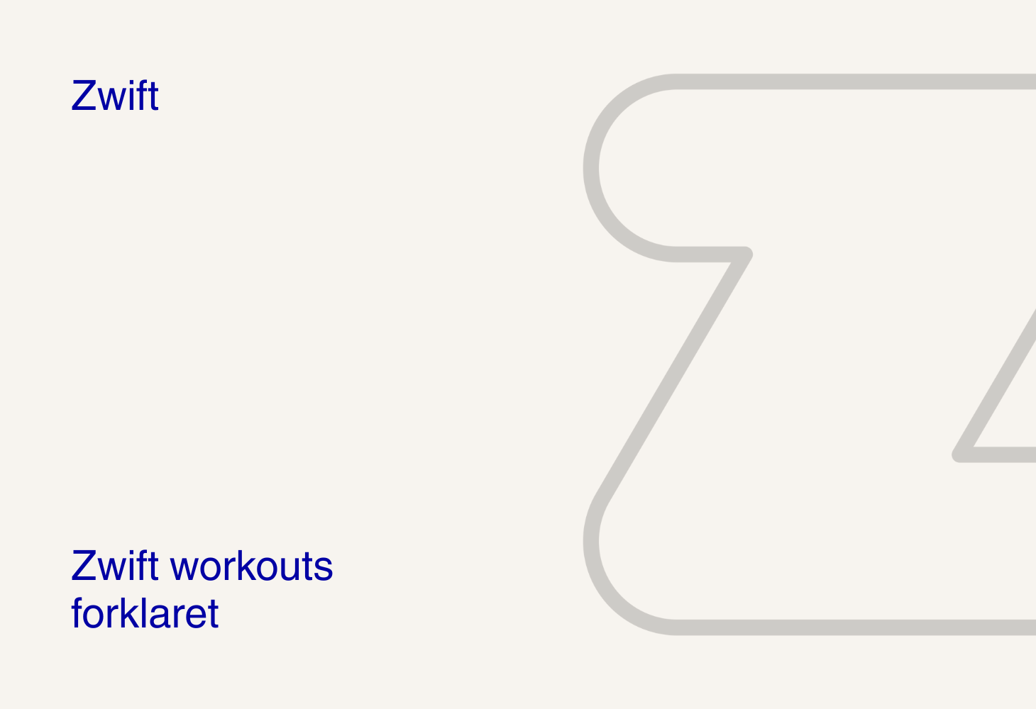 Zwift workouts forklaret – GIOVENTU